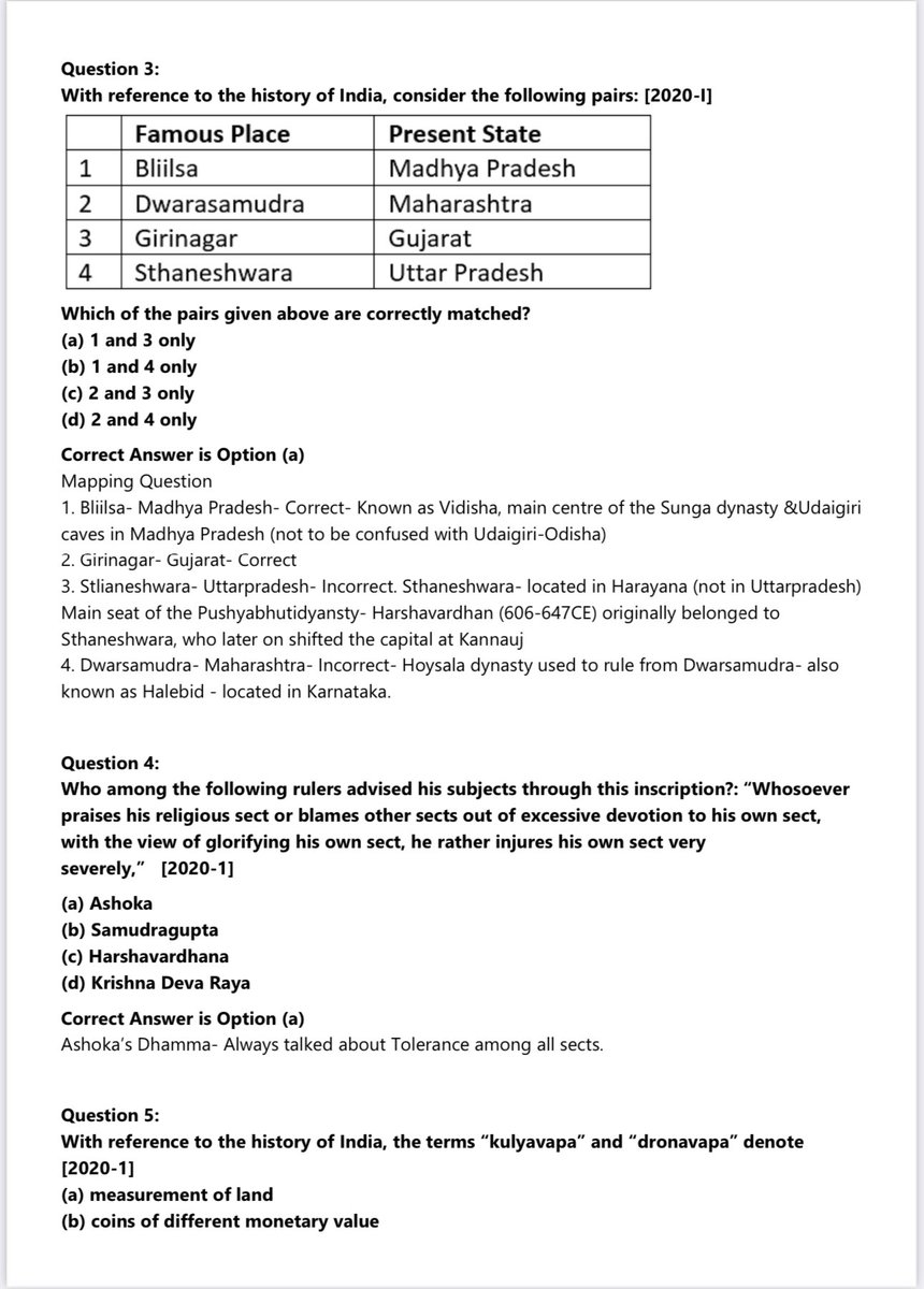 Ancient History PYQ [1995 - 2021] One of the most crucial aspects of ...