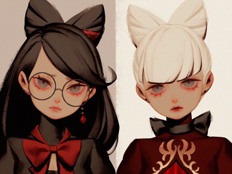 「Cereza and Jeanne [Bayonetta Cereza and」|bellhengeのイラスト