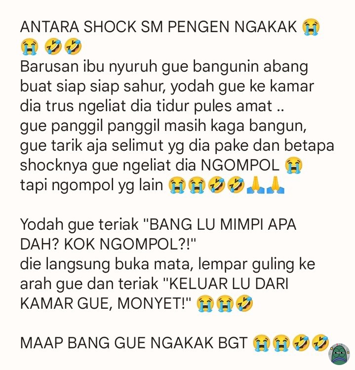 Tanyarl ㅡ 🚫 Rep OOT/JUALAN/LINK AFF on Twitter: "💚 🔞🔞 GUE GAK BOLEH NGAKAK SENDIRI 😭😭😭🙏🙏 https ...