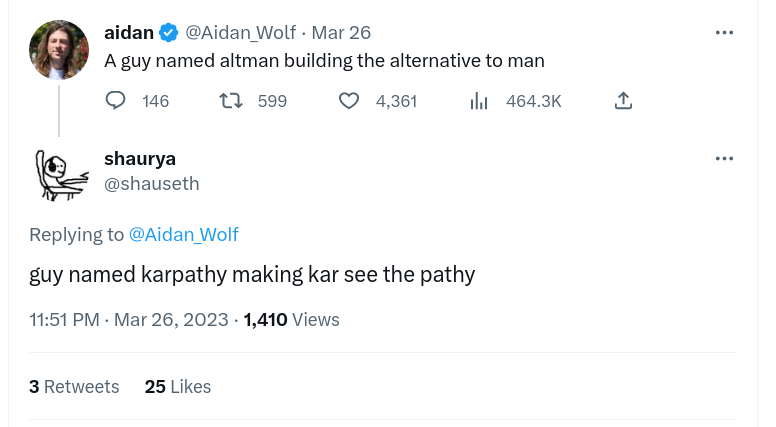 Andrej Karpathy on Twitter: "Next frontier of prompt engineering imo: "AutoGPTs" . 1 GPT call is ...