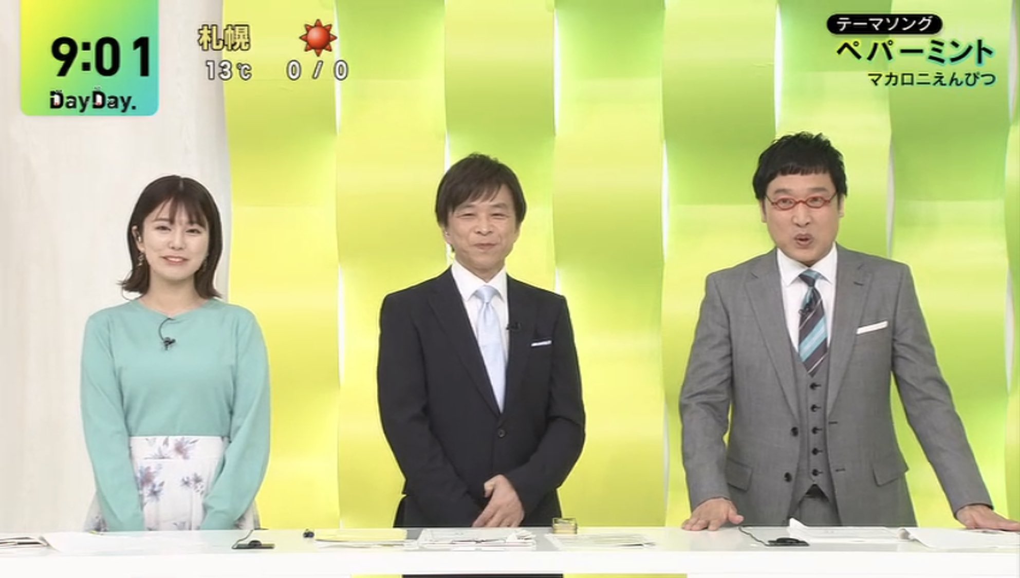 武田真一アナ&南キャン山里のダブルMC｢DayDay.｣がスタート