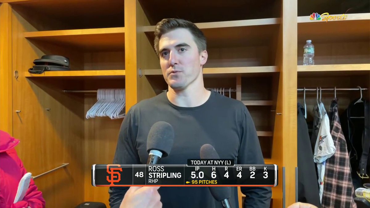 SF Giants on NBCS on Twitter: "Ross Stripling reflects on his first start as a Giant"