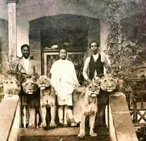 Haile Selassie Riding Lion