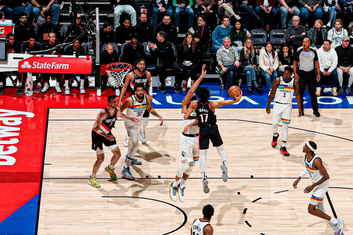 BLAZERS ARGENTO on Twitter: "Shaedon Sharpe vs Rudy Gobert 💥💥"