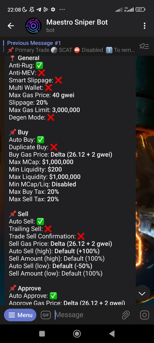 A THREAD ON HOW TO SET AND USE MAESTRO BOT FOR DEFI DEGEN TRADING 💚🔥🥰🥶 ...