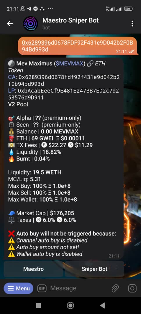 A THREAD ON HOW TO SET AND USE MAESTRO BOT FOR DEFI DEGEN TRADING 💚🔥🥰🥶 ...