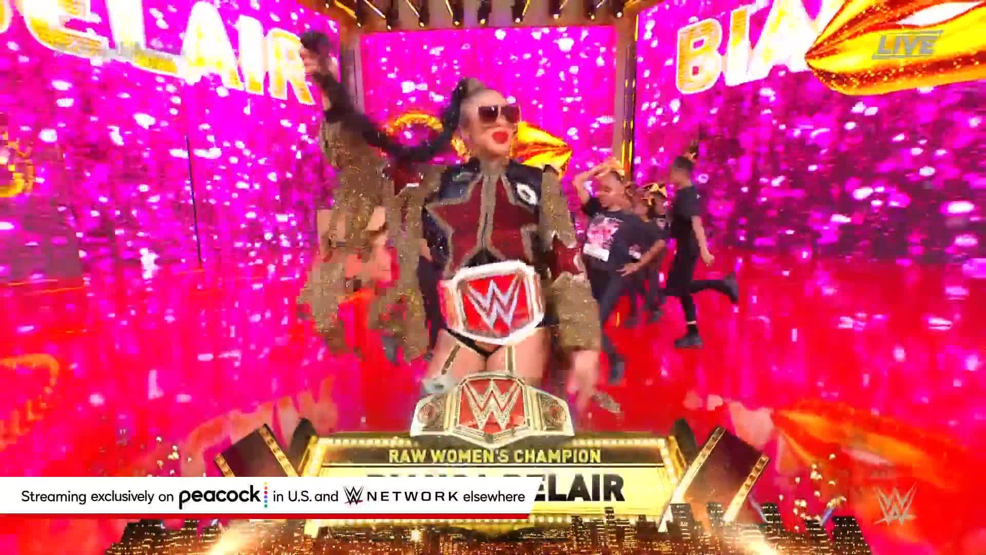 WWE on Twitter: "#WWERaw Women's Champion @BiancaBelairWWE delivers an EST entrance at # ...