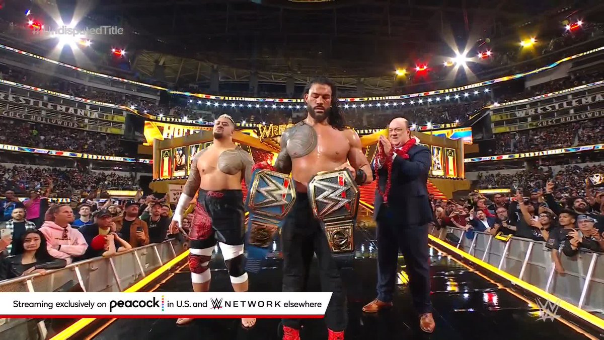 WWE on Twitter: "Thanks to @WWESoloSikoa, @WWERomanReigns RETAINS against @CodyRhodes at # ...