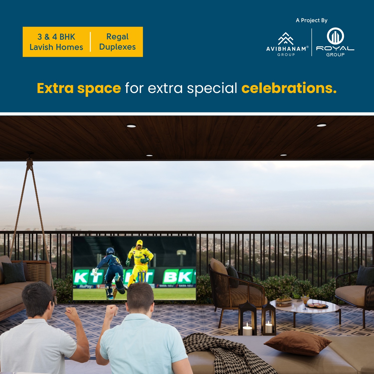 Royal Builder on Twitter: "Relax & enjoy the IPL show with Avibhanam Homes BOOK TODAY📍 ...
