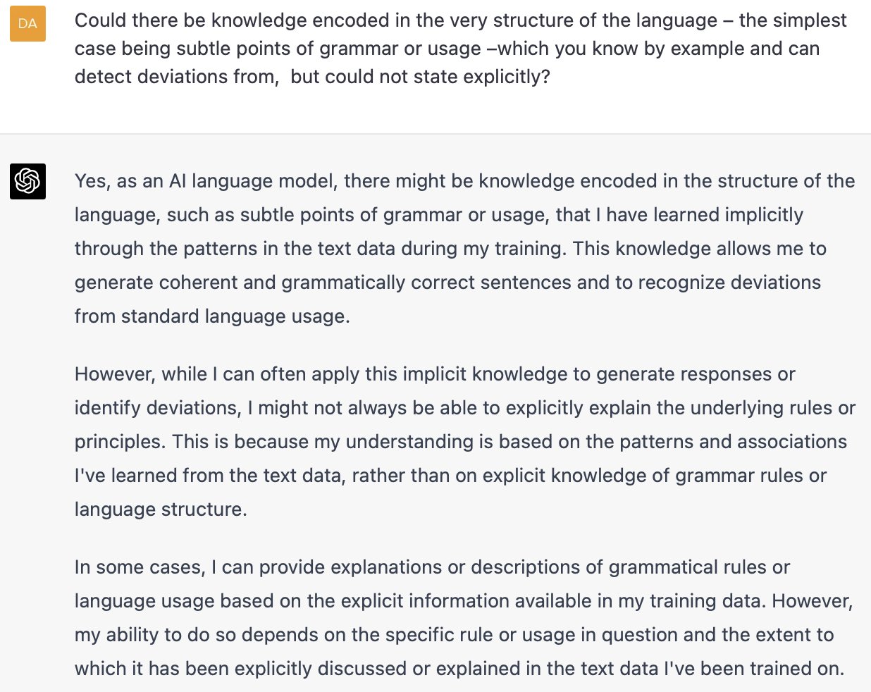Implicit Knowledge Examples