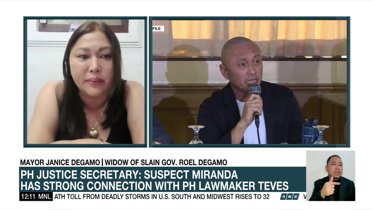 ABS-CBN News Channel on Twitter: "When asked what she thinks was the motive in the murder of her ...