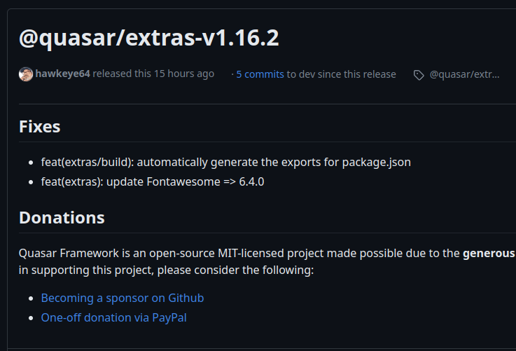 Quasar Framework on Twitter: "Quasar Extras v1v16,2 release! New Fontawesome update, enjoy!"