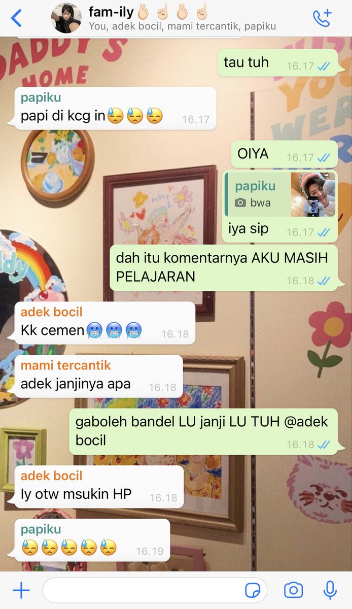 vinceu on Twitter: "[010] papi gangguin kakak sm adek sekula"