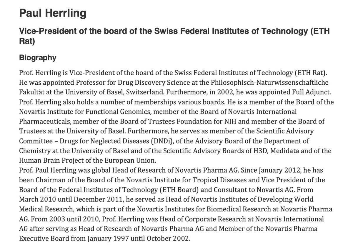 Dr. Thomas Binder, MD on Twitter: "RT @FrauHodl: Und dann gibt es noch Paul Herrling von der ETH ...