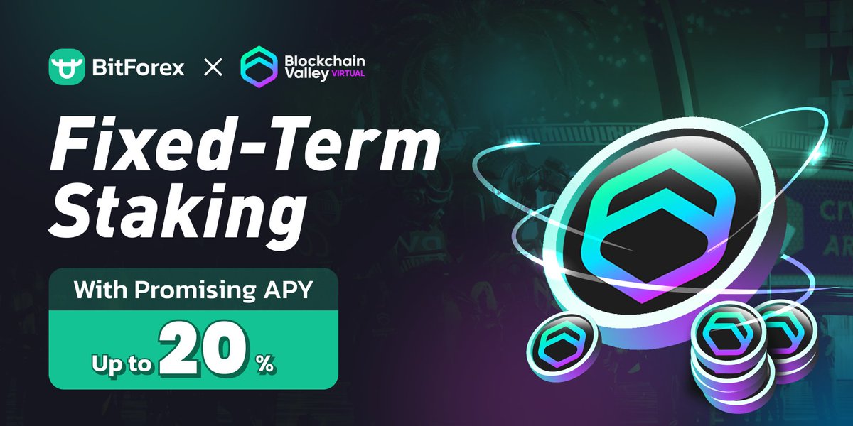 BitForex on Twitter: "BitForex ️@bcvvirtual Stake $BVV on BitForex Earn - Getting up to 20% APY ...
