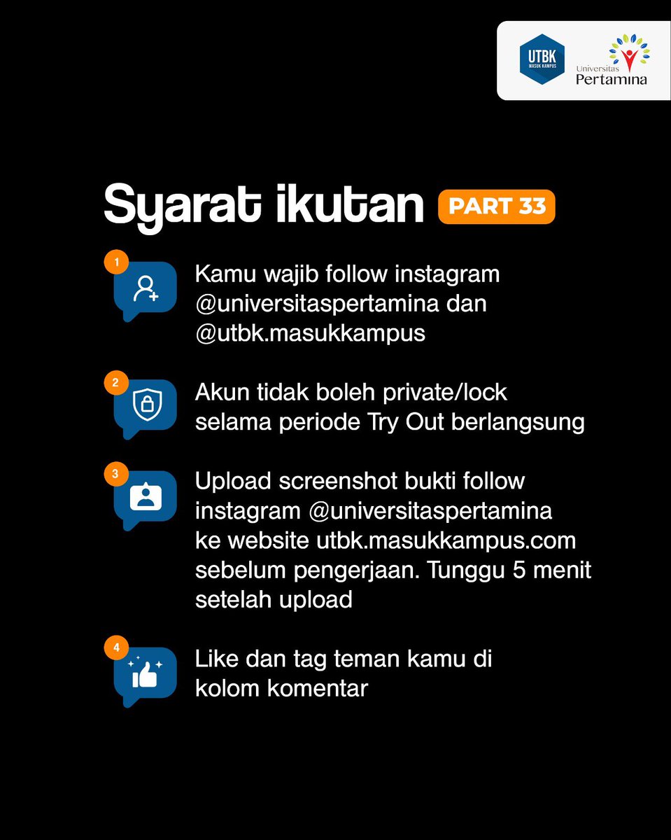 SNBP SNBT STAN on Twitter: "🛑 TRY OUT UTBK GRATIS MASUKKAMPUS X UNIVERSITAS PERTAMINA PART 33 🛑 ...