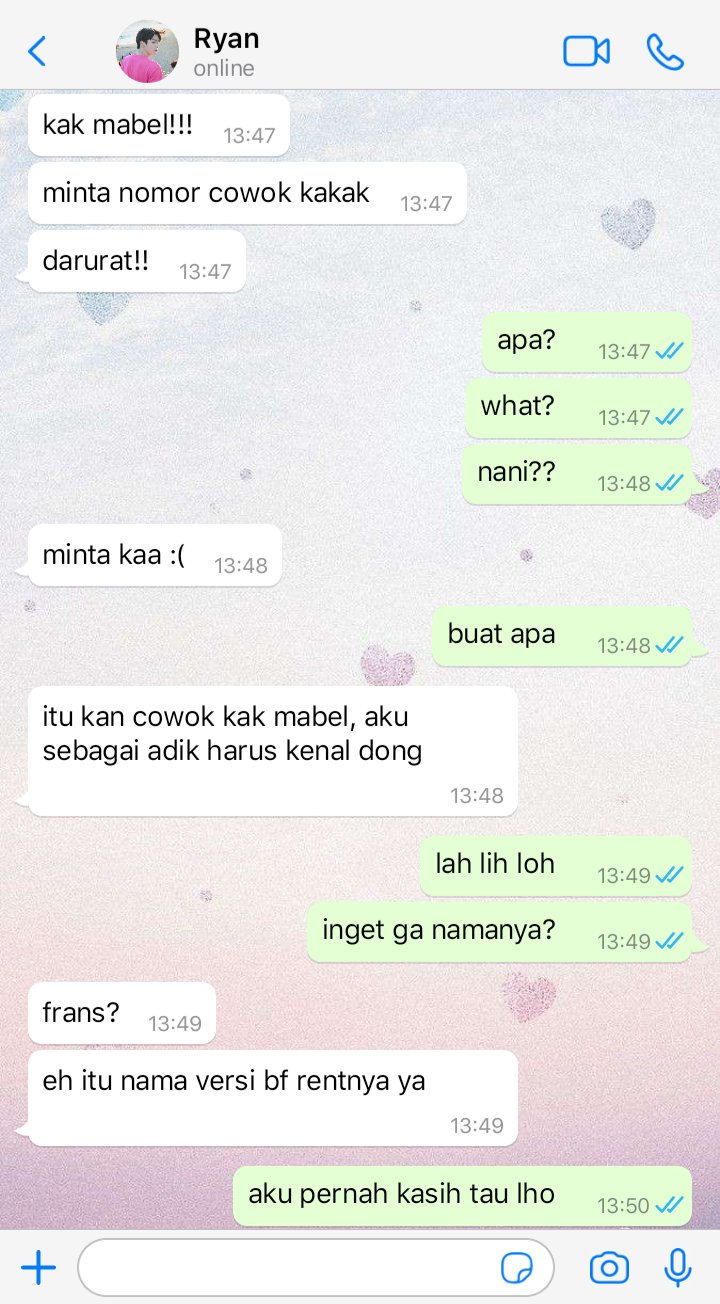 kana 📌 sungchan few tweets on Twitter: "—03: pov kakak Ryan https://t.co/7HfF9MSjHp" / Twitter