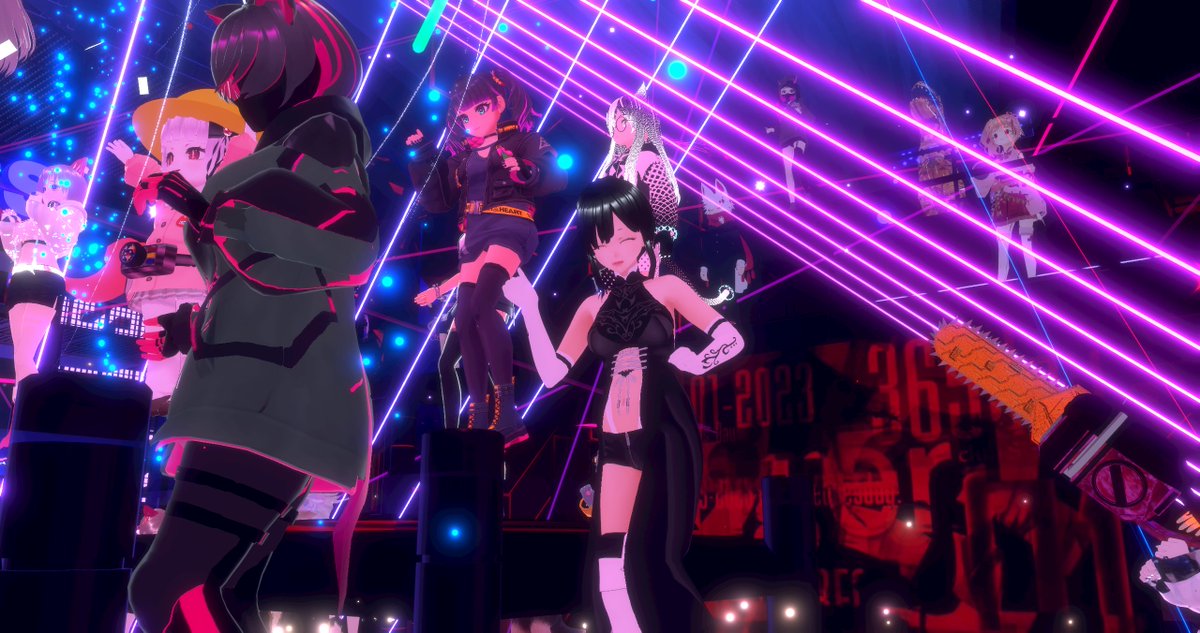 SpritePlum on Twitter: "みんなノリノリですね～ いいですねいいですね～素敵な夜になるといいですね～ #cluster #club_SISTERS #anger24h # ...