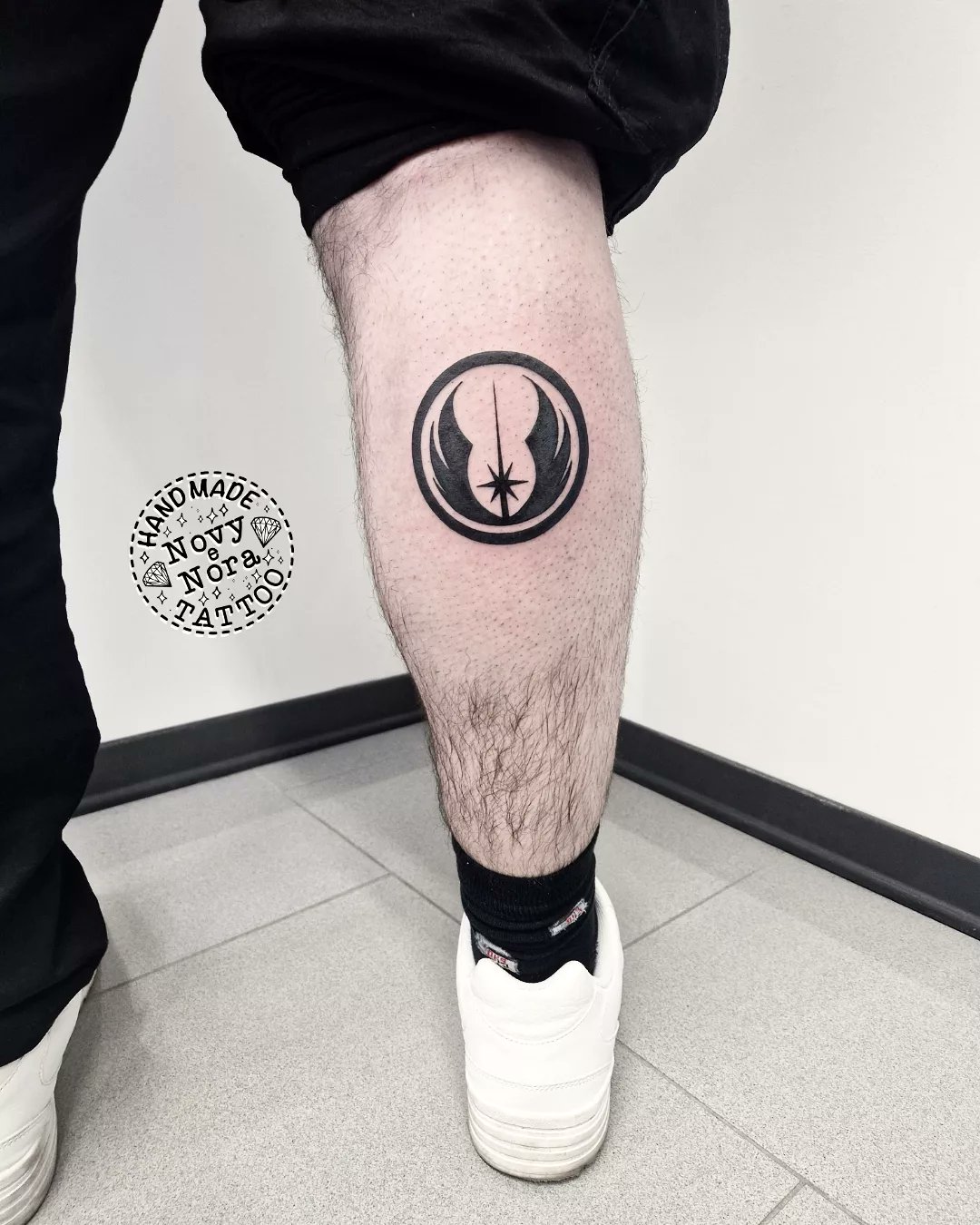 Grey Jedi Symbol Tattoo