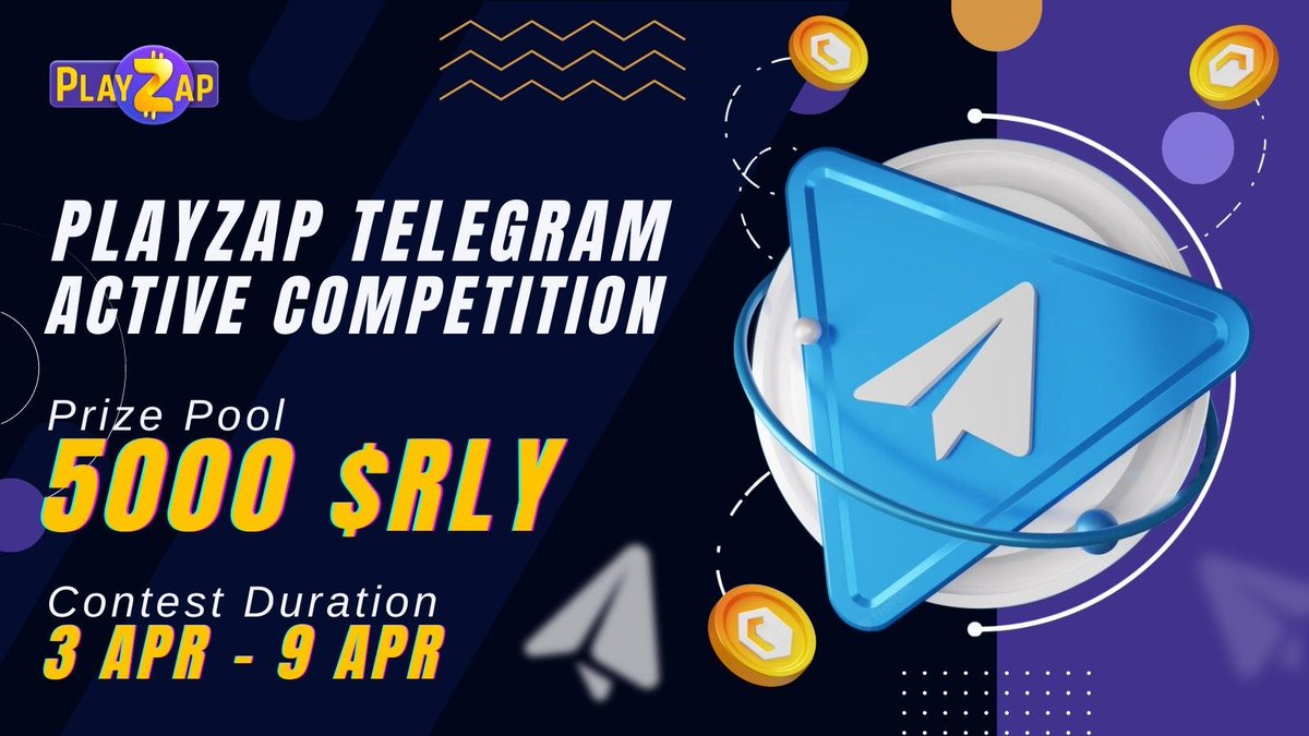 PlayZap Games on Twitter: "PlayZap Telegram Active competition: 5 Top Contributors will get 5000 ...