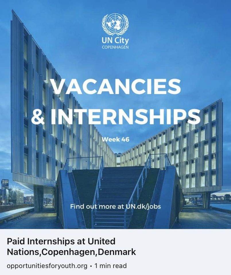 Opportunities For Youth On Twitter Paid Un Internship Alert Apply