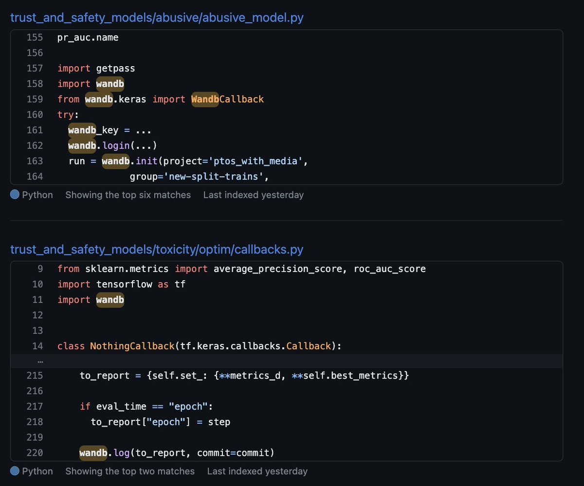 Weights & Biases on Twitter: "Weights & Biases uses @Twitter 👀 Twitter uses Weights & Biases 😎"
