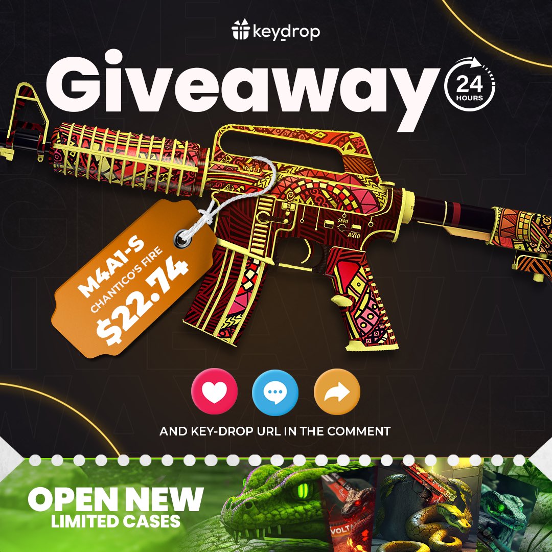 Key-Drop.com on Twitter: "Giveaway on M4A1-S | Chantico's Fire 🎁 👊 Just leave ️ under the post ...