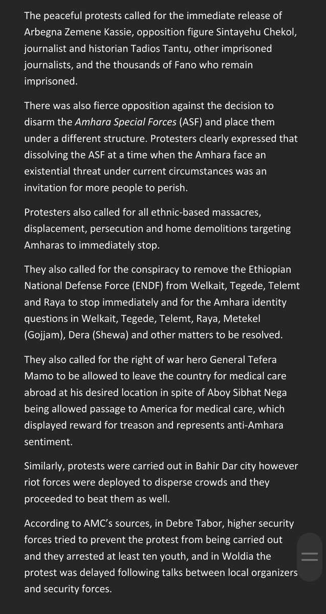 Dej-Azmach|ደጅ-አዝማች 🦁🦅 on Twitter: "[Update Apr. 8/23] Amhara Media Center: Large-scale anti ...