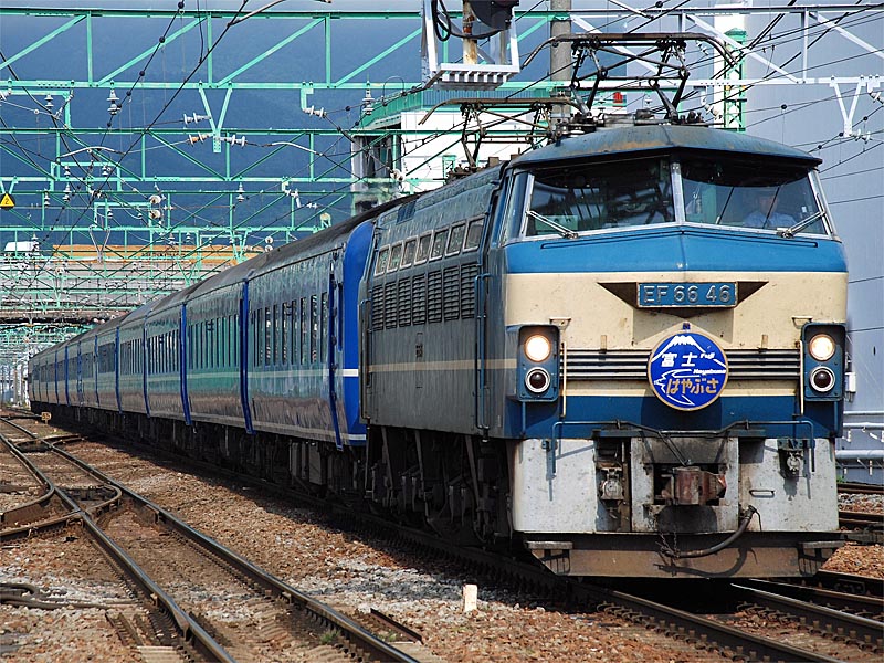 空鉄 on Twitter: "RT @tobiiro3go: #46号機の日 EF66 46 寝台特急『富士・はやぶさ』 2008-06-06 東海道本線 富士 https ...
