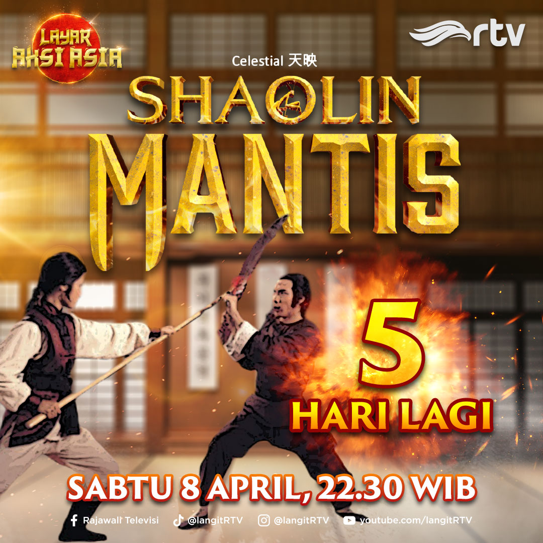 RTV on Twitter: "𝟱 𝗛𝗔𝗥𝗜 𝗟𝗔𝗚𝗜 Nantikan 𝗟𝗮𝘆𝗮𝗿 𝗔𝗸𝘀𝗶 𝗔𝘀𝗶𝗮 "𝗦𝗛𝗔𝗢𝗟𝗜𝗡 𝗠𝗔𝗡𝗧𝗜𝗦" Sabtu, 8 April, pkl. 22. ...