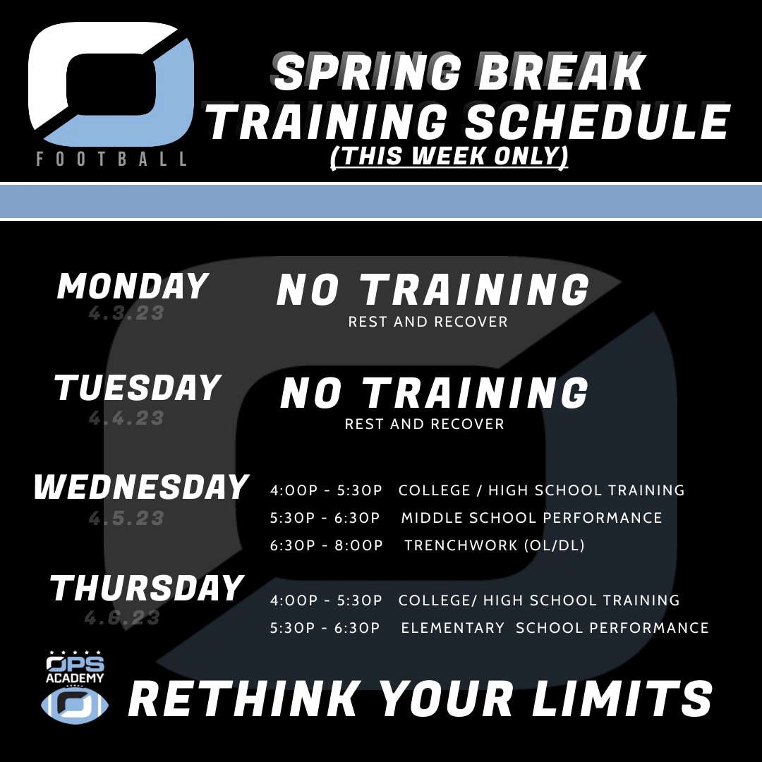 OPS Football Academy on Twitter: "SCHEDULE REMINDER NO training today or tomorrow at The Ash ...