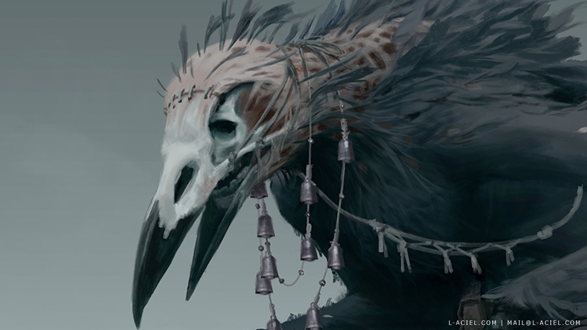 J Seto on Twitter: "QRT with faces Horse, some lady, Diprosopus, crow ...