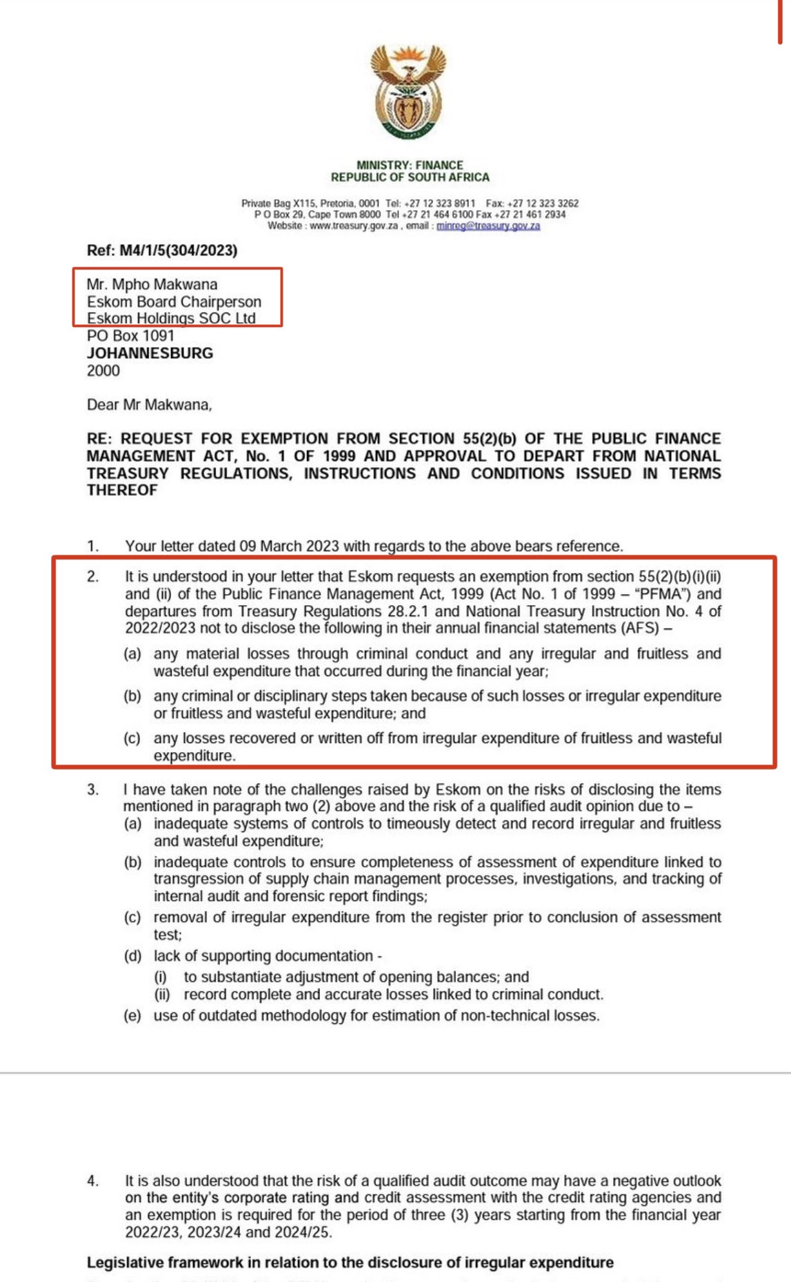 Vimlesh Rajbansi on Twitter: "@Eskom_SA Why will Eskom request for an exemption from reporting ...