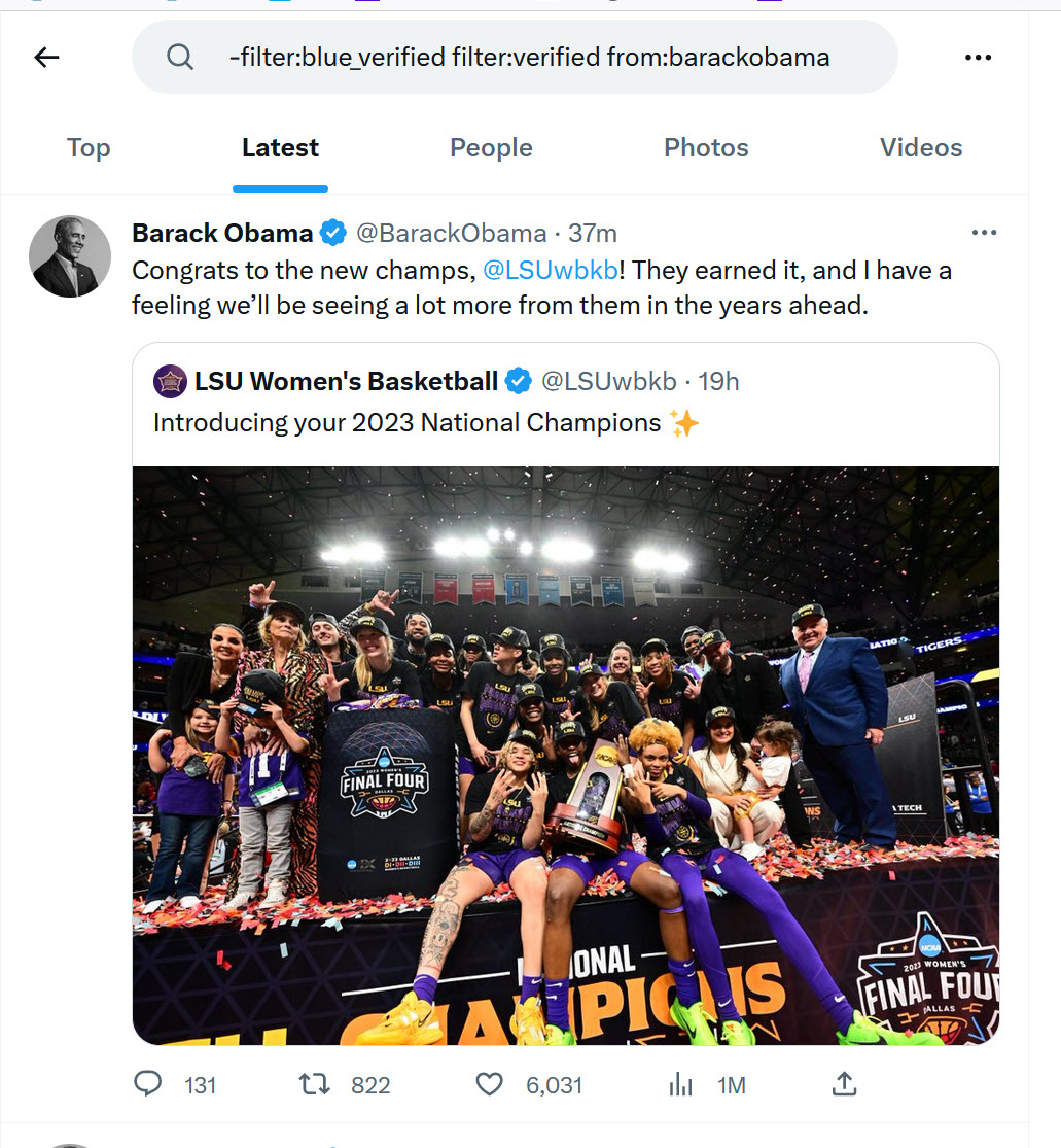 Aric Toler on Twitter: "So if you want to see if someone is legacy or Blue, just do this search ...