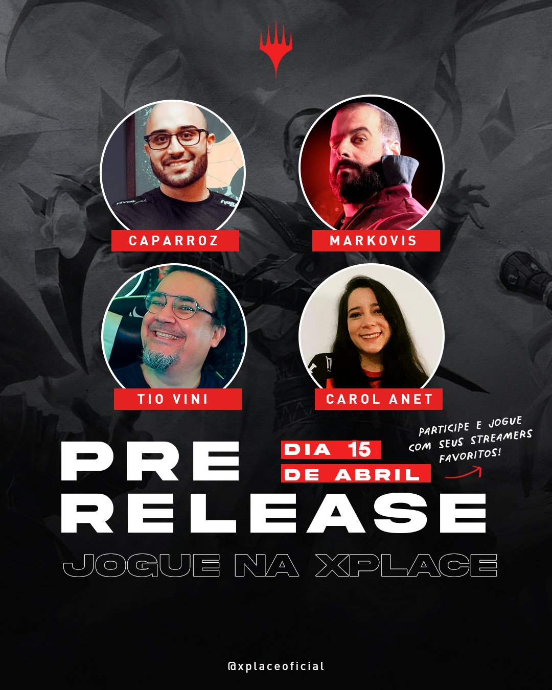 XPlace on Twitter: "Nossos primeiros convidados para o pré de sábado! @lucaparroz @carolanet ...