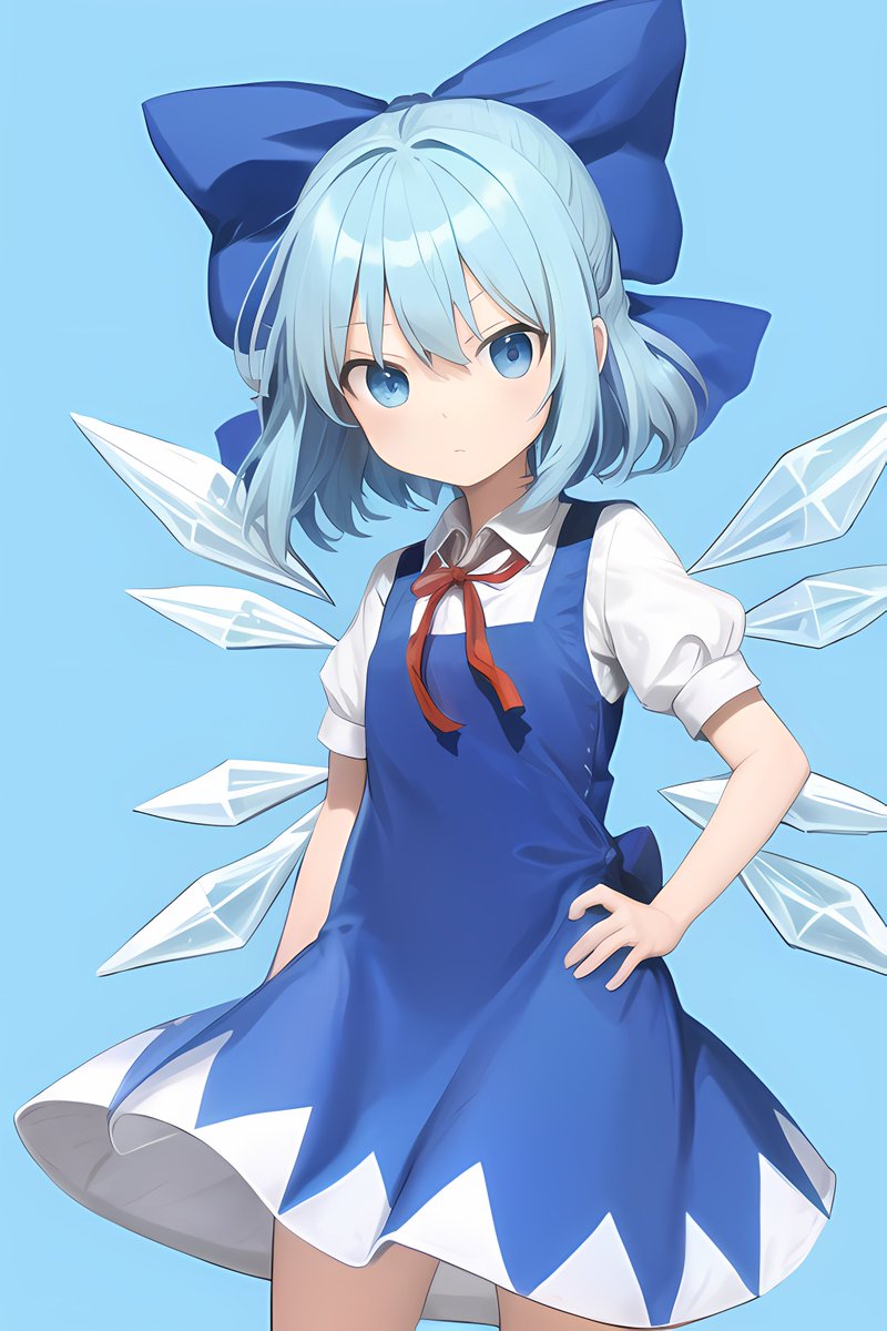 チルノ(東方Project) 「チルノ#東方Project#チルノ 」|kaeshiro👑💎🔱⚜️🏆🎖️🏅🥇🥈🥉🎗️🎀のイラスト