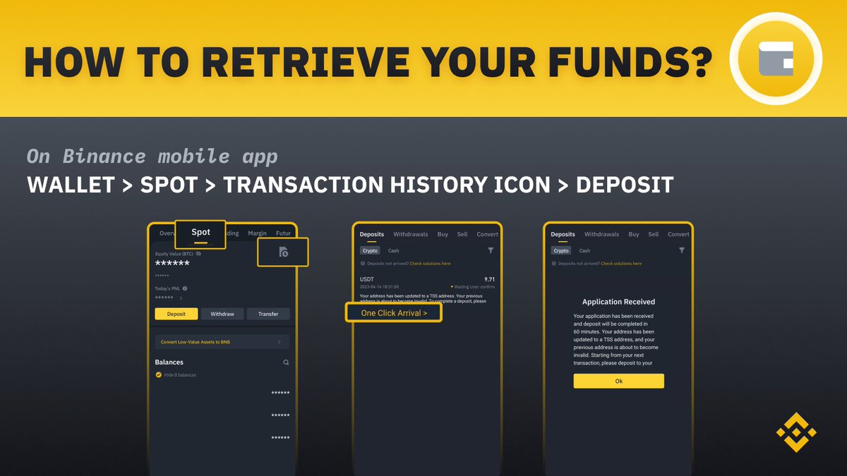 Binance on Twitter: "Here's a step-by-step guide on how to retrieve your assets deposited to the ...