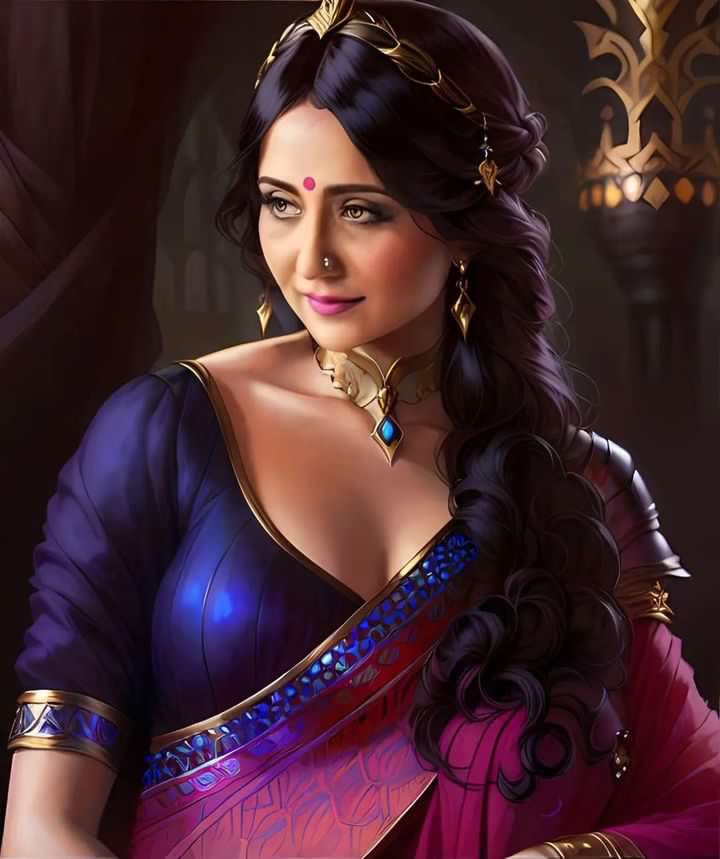 Swastika Mukherjee on Twitter: "Me in a parallel universe 😍🙌🏽 . art by Riju Roy."