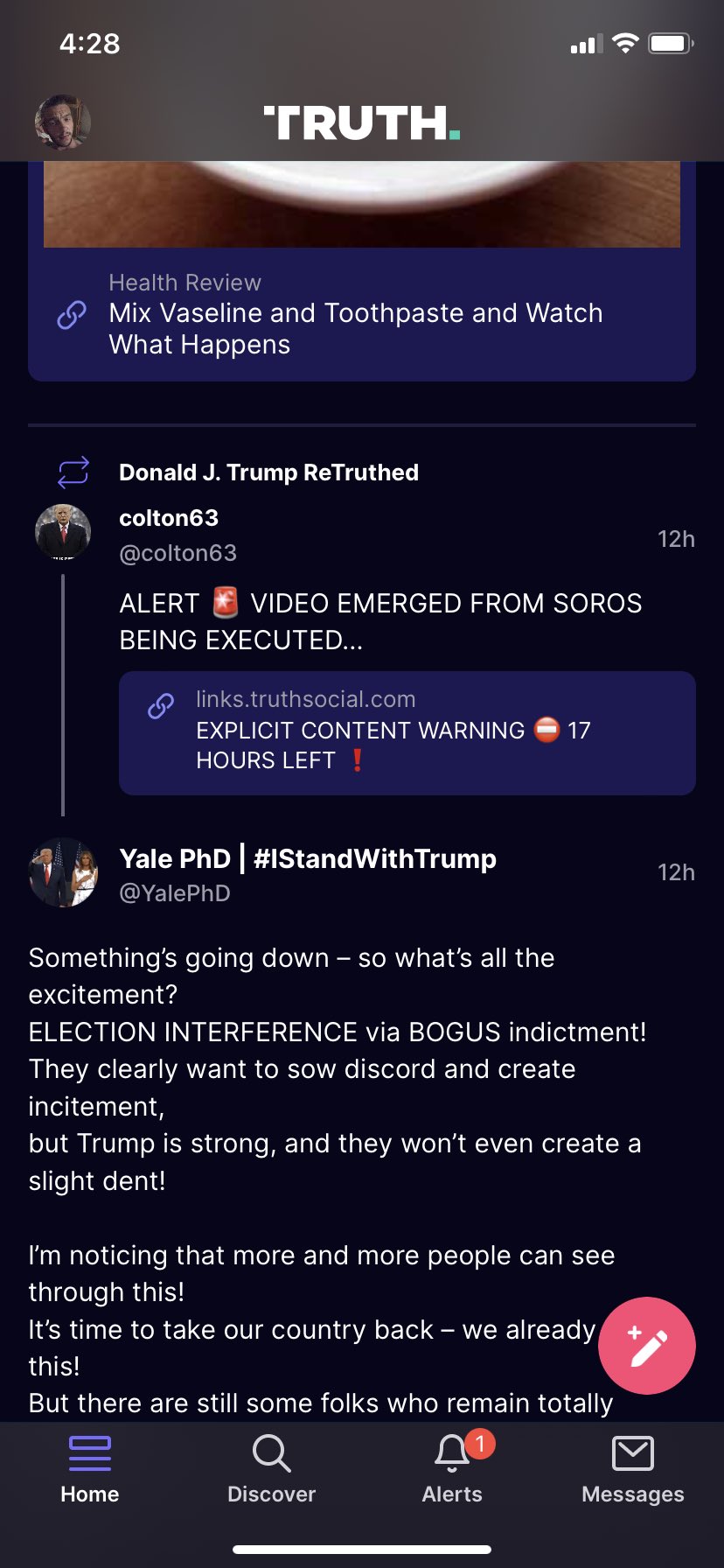 david on Twitter: "@BannedNotice @LaineyWasi Here is the link to what Donald trump retruthed ...