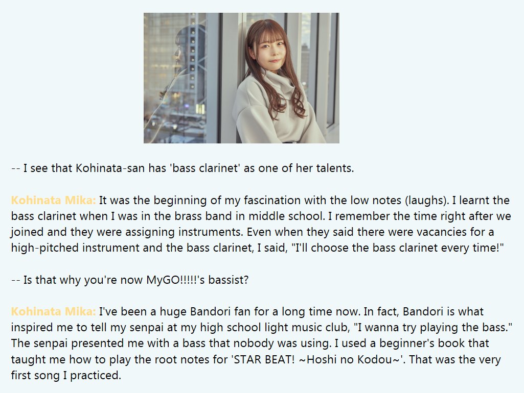 EiEn Subs on Twitter: "Kohinata Mika: I've always been a huge Bandori fan and it inspired me to ...