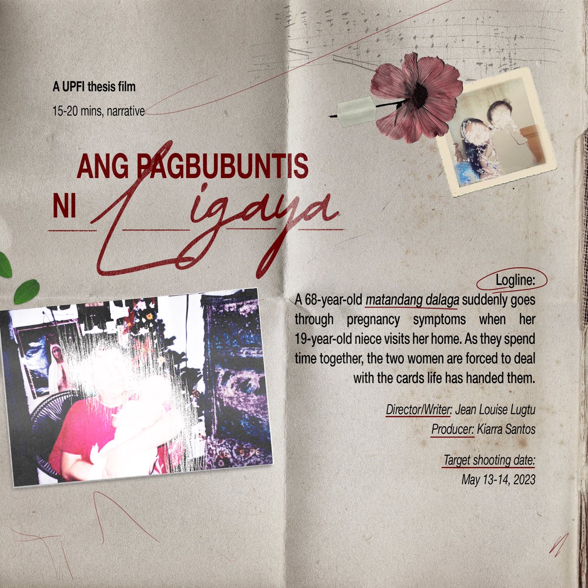 08 FILMS on Twitter: "CROWDFUNDING FOR A UPFI THESIS FILM 👵 Help us give birth to Ligaya’s story ...
