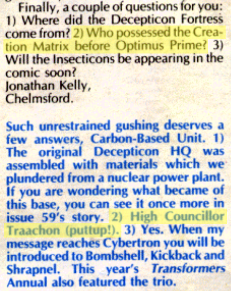 Transformers Wiki on Twitter: "... oh. Uh. Oops? There's a story tidbit that EVERYONE forgot ...