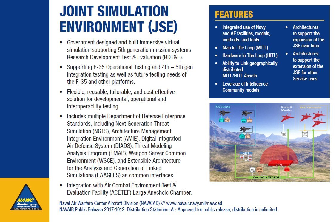 "While JSE was initially developed to meet IOT&E requirements for F-35 ...