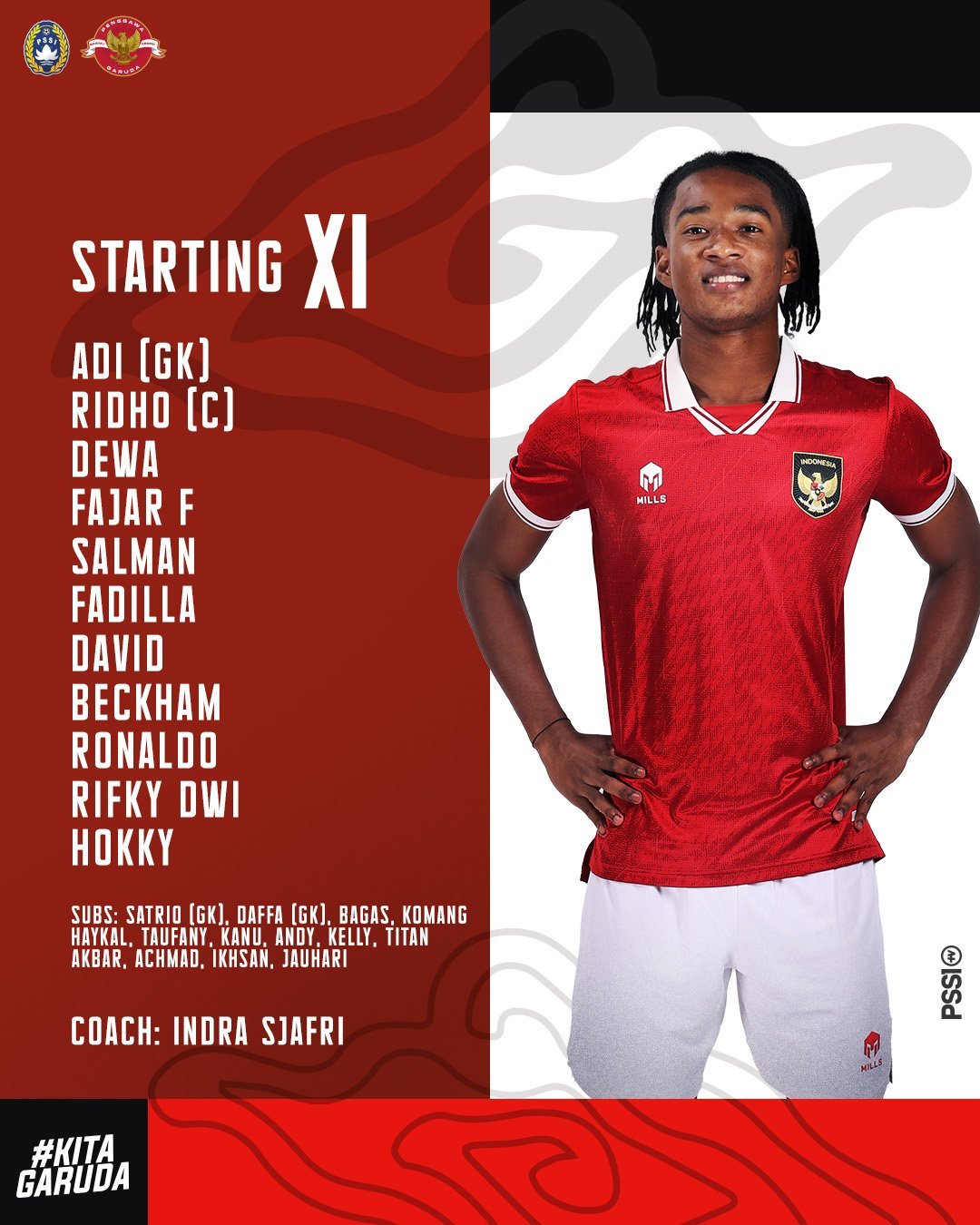 Extra Time Indonesia on Twitter: "LINE UP #FriendlyMatch Indonesua U22 vs Lebanon U22 (agg 1-2 ...