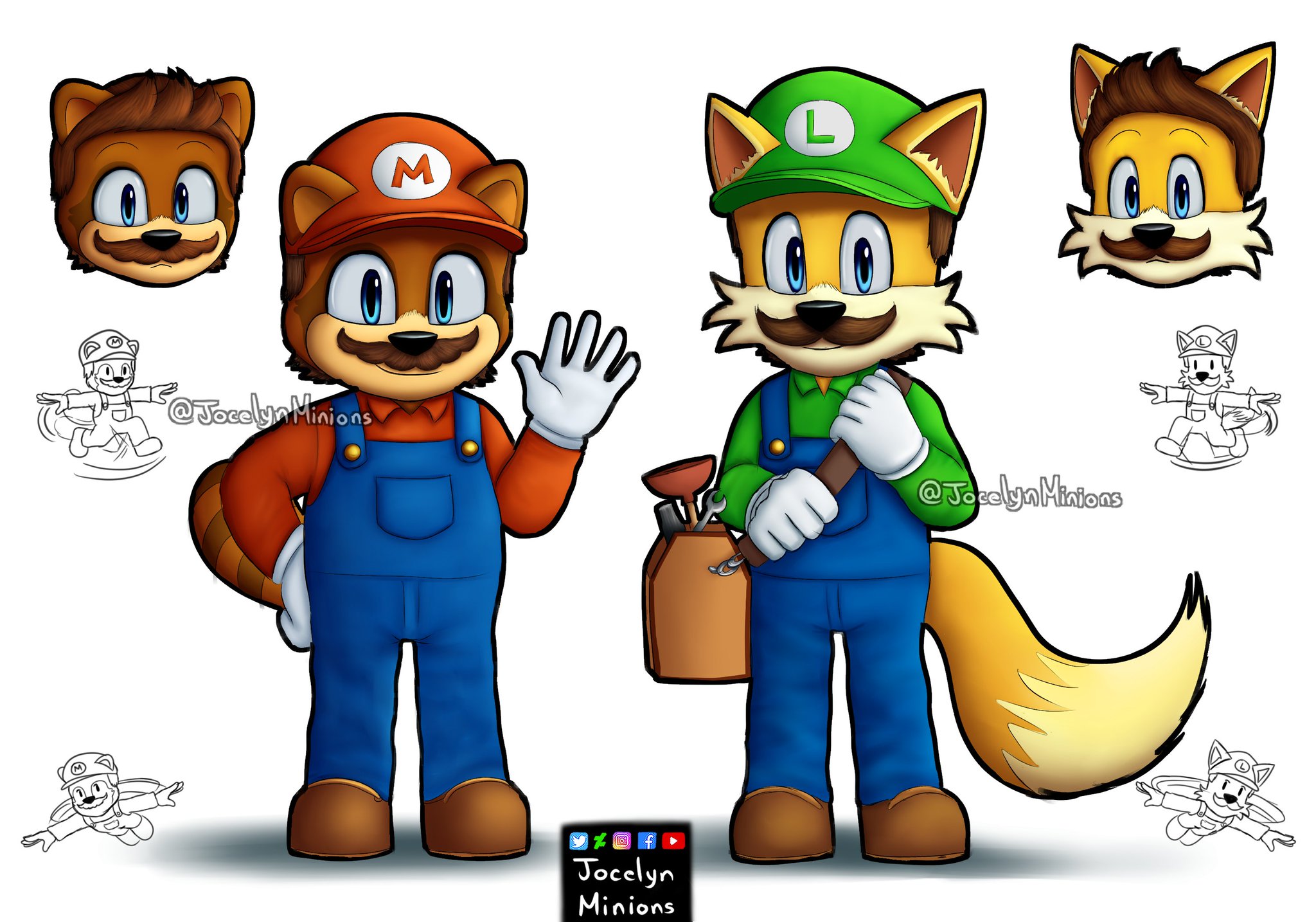Mario And Luigi And Sonic And Tails