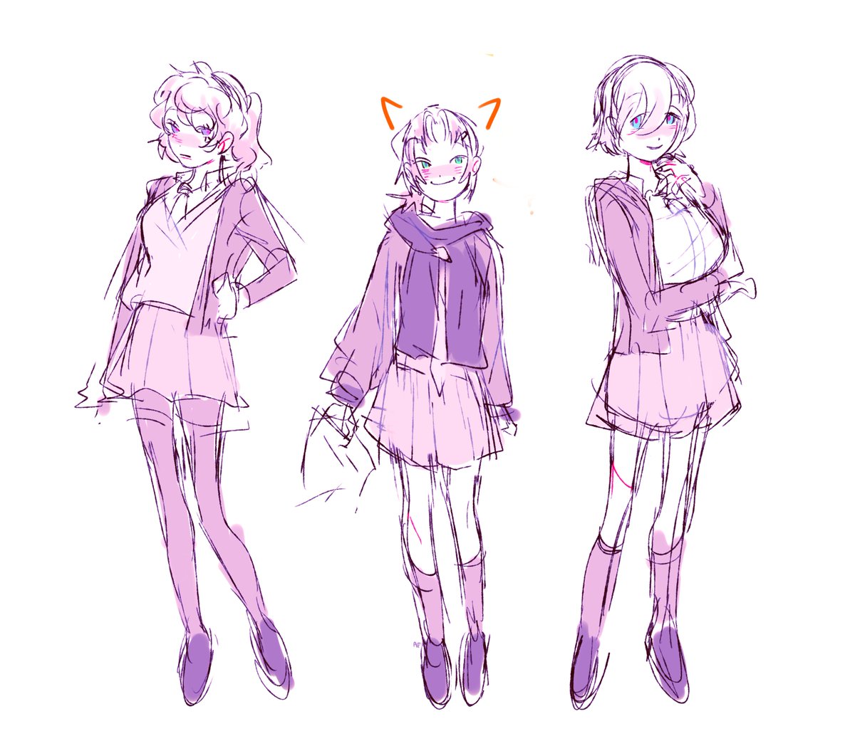 shu🍩 s/h on Twitter: "most of my femstars drawings r doodles but yeah"