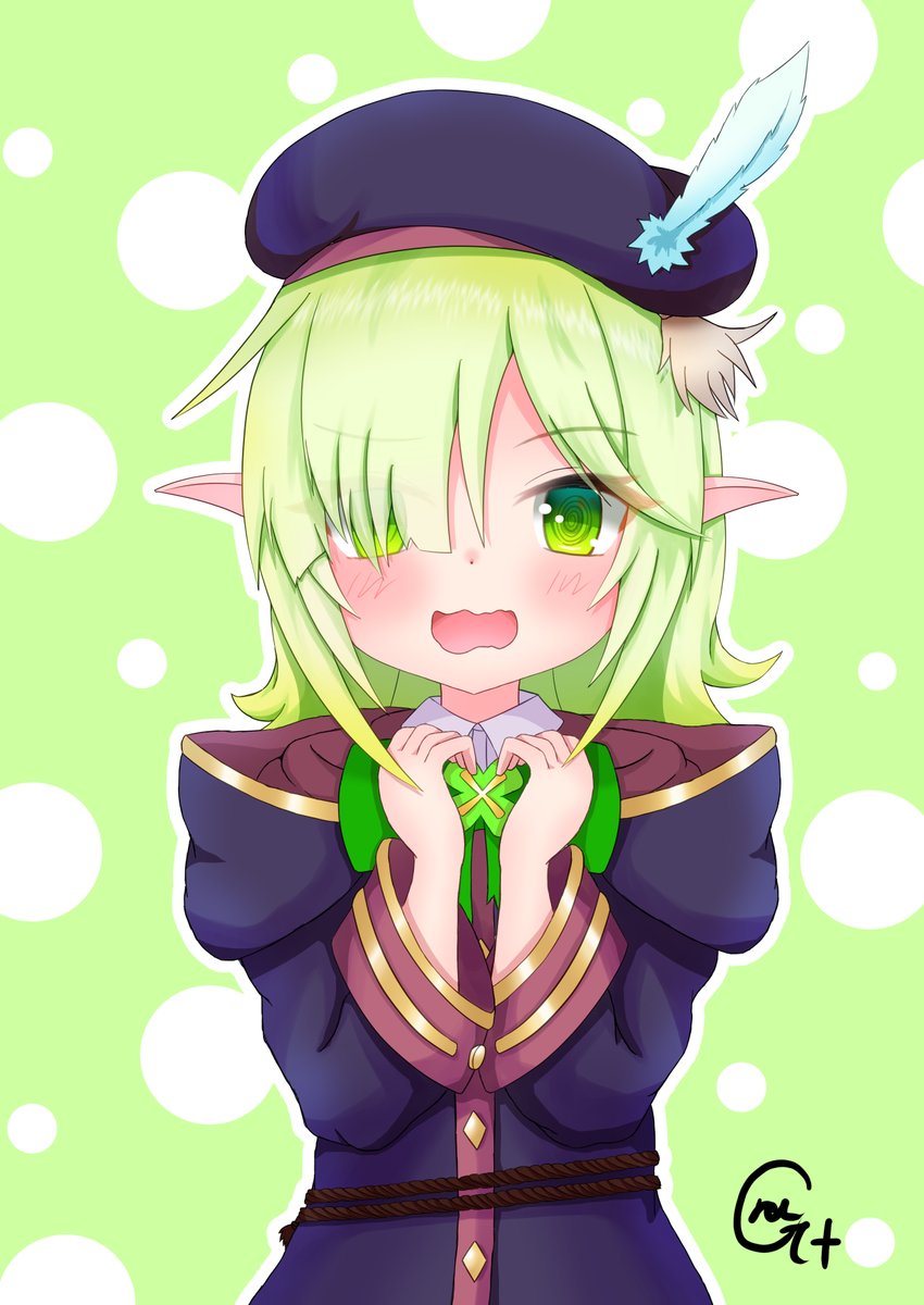 プリコネR「#プリコネファンアート #プリコネR アオイちゃんをミニキャラでしか描いたことな」|Gra+@illustrationのイラスト