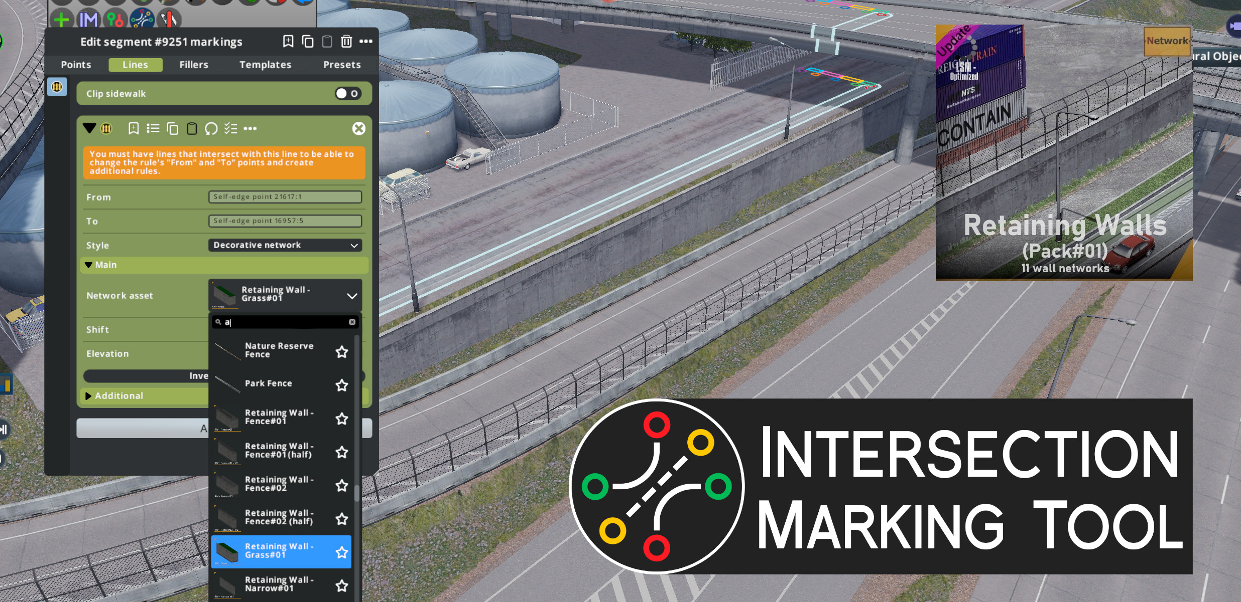 Clus on Twitter: "Hello all ! I´ve updated the retaining wall networks (Pack #01). Those ...