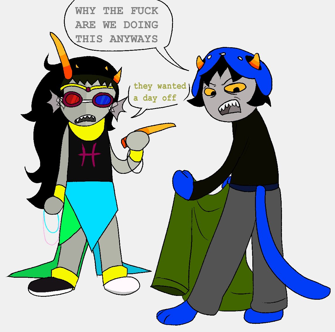 Nepeta And Equius Cuddle