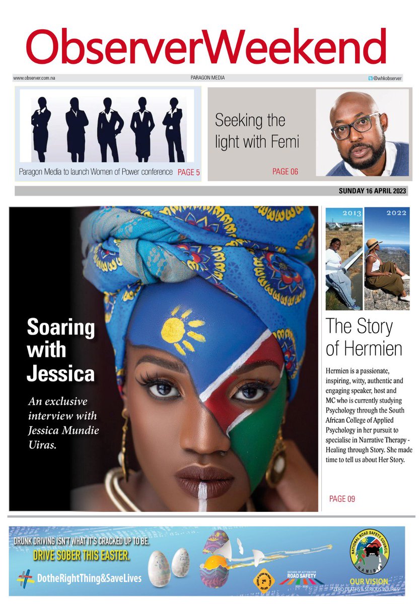 Observer Namibia on Twitter: "ObserverWeekend Sunday 16 April 2023. Subscribe to receive the e ...